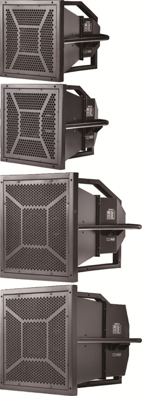 Long-distance horn loudspeaker for outdoors